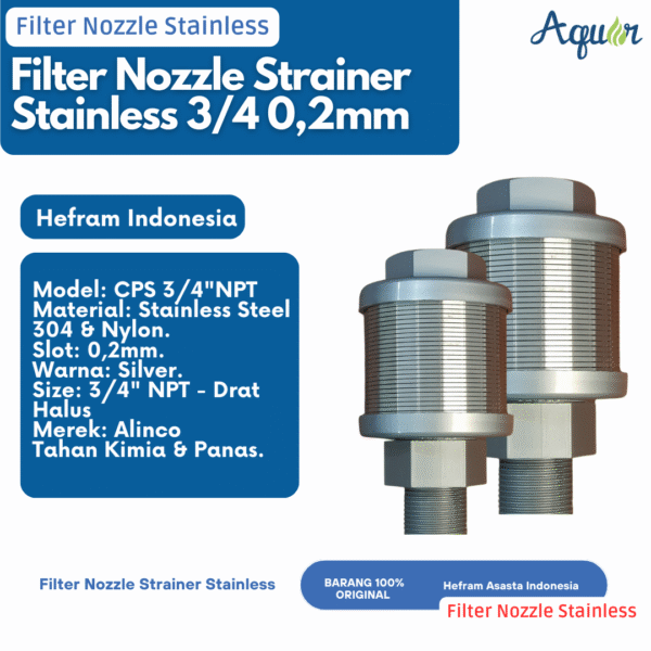 Filter Nozzle Stainless - PT Hefram Asasta Indonesia