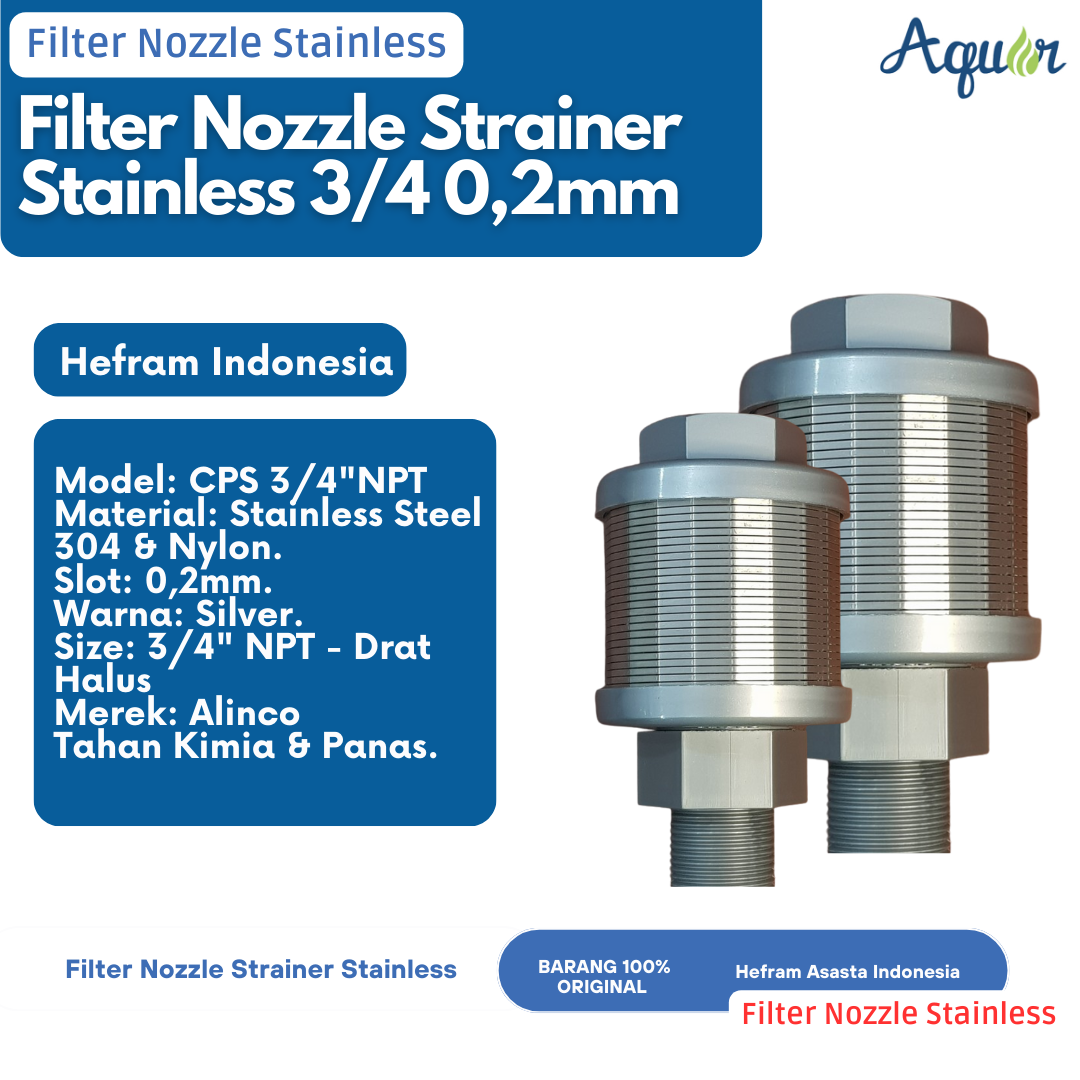 Strainer Nozzle Stainless - PT Hefram Asasta Indonesia