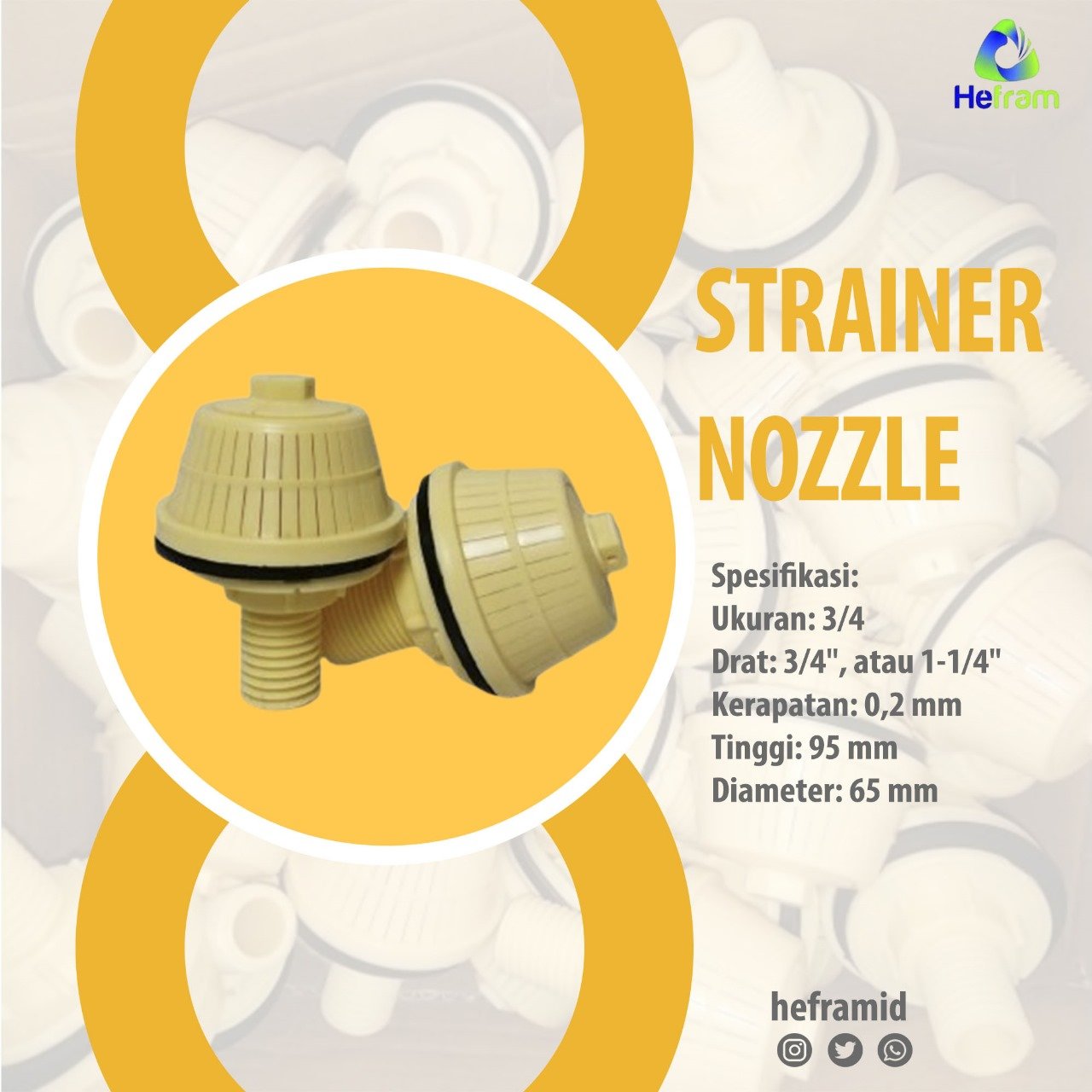 Filter Nozzle Strainer Jamur | 0813-3535-3290