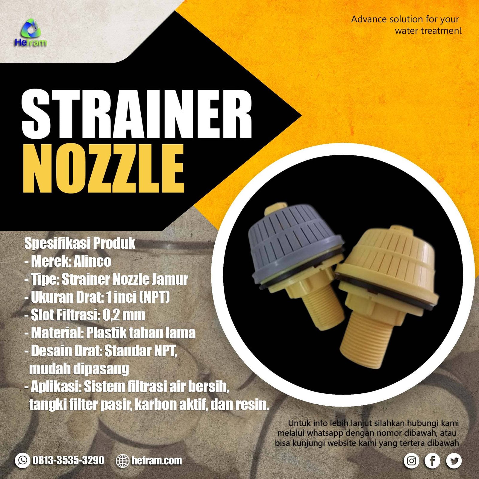 Spesifikasi Strainer Nozzle, 0813-3535-3290 - Produsen Strainer Nozzle ...